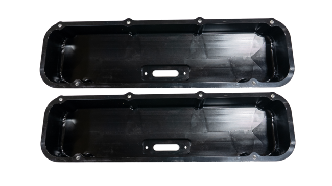 Billet BBF Valve Covers WIth Motion Raceworks Breather - Steve Morris ...